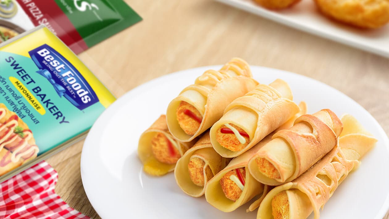 Chicken Nugget Pancake Roll - Recipe