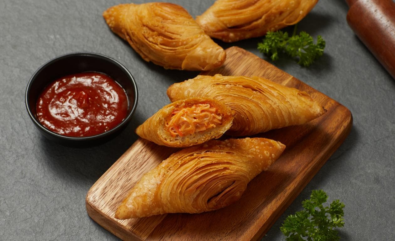 Crabstick Pizza Puff - Recipe