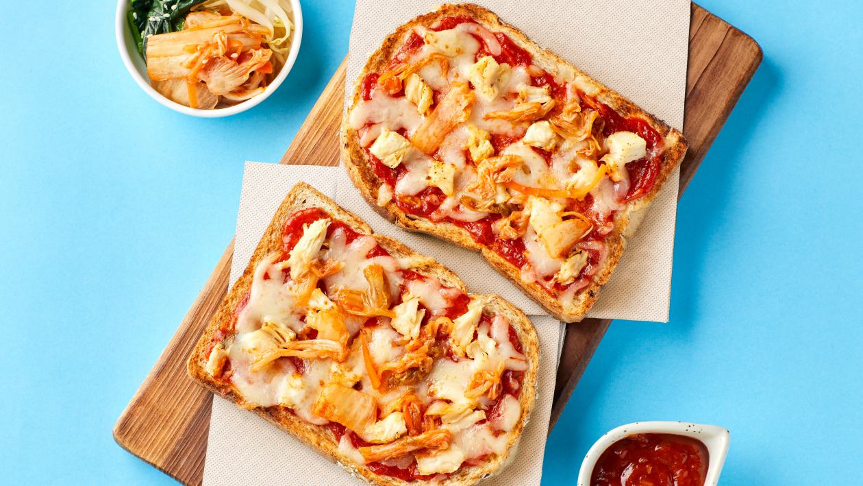 Korean Kimchi Pizza Toast - Recipe