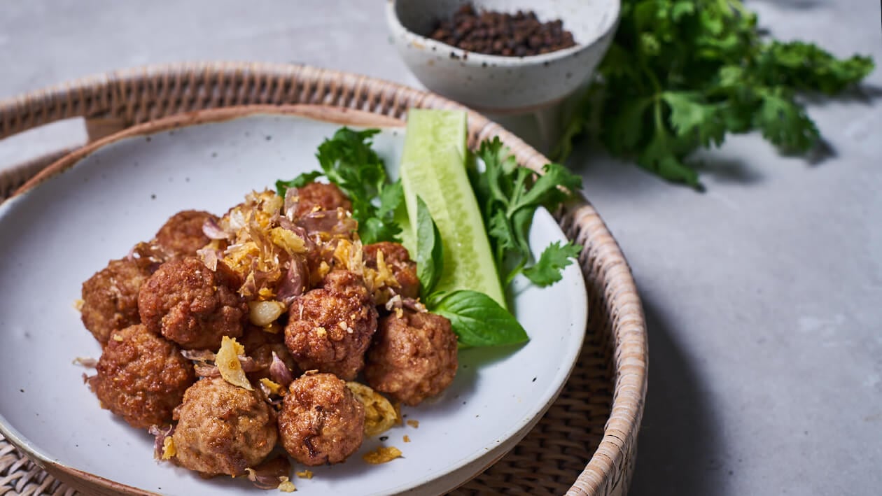 Fried Pork Balls - Recipe