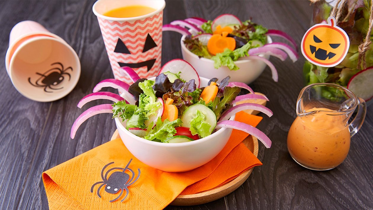 Surprising Spider Salad - Recipe